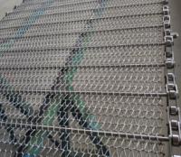 China Food Grade Diamond Mesh Steel Mesh sheets Conveyor Belt For Oven for sale