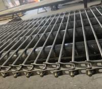 China SS201 Stainless Steel Double Balanced Spiral Grid Conveyor Belt 19.05-38.1mm Pitch 2-3mm Thickness for sale