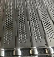 China Food Grade 304 Stainless Steel Flat Top Chain Mesh Conveyor Belt for Industrial Food Processing Applications for sale
