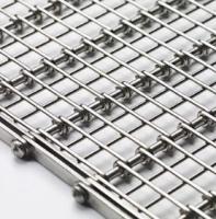 China Stainless Steel 304 Flat Flex Wire Mesh Conveyor Belt 1.0-3.0mm Wire Diameter 200-3600mm Width for sale