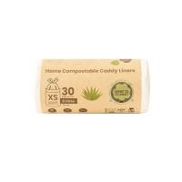 China Compostable Wave Top Handle Garbage Bags Customizable Packed With Outer Bag for sale