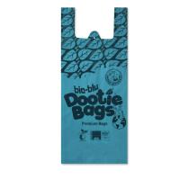 China Eco Friendly Tie Handle Compostable Dog Poop Bags Dispenser Box Block Packed for sale