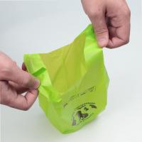 China Outer Bag Packed Tie Handle Biodegradable Dog Waste Bags Earth Friendly for sale
