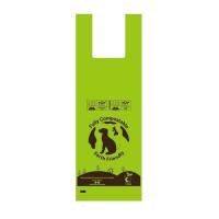 China Outer Bag Packed Tie Handle Biodegradable Dog Waste Bags Earth Friendly for sale