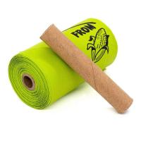 China Biodegradable Tie Handle Dog Poop Bags Compostable Dog Waste Bags for sale