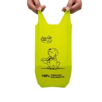 China Biodegradable Tie Handle Dog Poop Bags Compostable Dog Waste Bags for sale