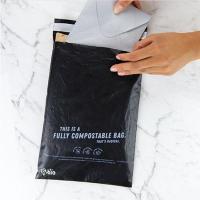 China Black Compostable Mailing Bags Custom Poly Mailer Bags No Chemicals for sale