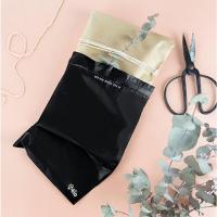 China Black Compostable Mailing Bags Custom Poly Mailer Bags No Chemicals for sale