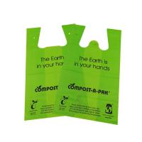China Rolled Compostable Retail T Shirt Bags For Shops Market Stalls Convenience Stores for sale