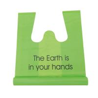 China Rolled Compostable Retail T Shirt Bags For Shops Market Stalls Convenience Stores for sale