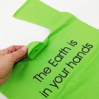 China Rolled Compostable Retail T Shirt Bags For Shops Market Stalls Convenience Stores for sale