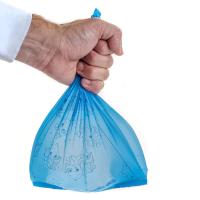 China Tie Handle Compostable Nappy Sacks Rolled Pack Non Toxic Harmless for sale