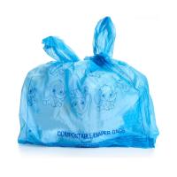 China Tie Handle Compostable Nappy Sacks Rolled Pack Non Toxic Harmless for sale