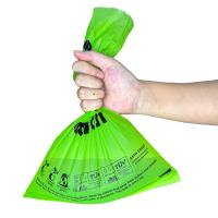 China Customizable Flat Top Compostable Pet Waste Bags Retail Box Packed for sale