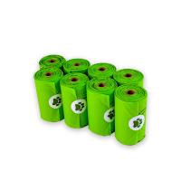 China Customizable Flat Top Compostable Pet Waste Bags Retail Box Packed for sale