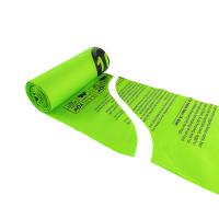 China Wave Top Handle Compostable Garbage Bags Paper Wrap Rolled For Kitchens Bedrooms for sale