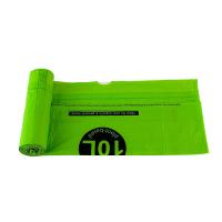 China Paper Wrap Rolled Compostable Drawstring Trash Bags For Kitchens Living Rooms for sale