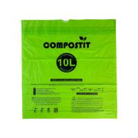 China Paper Wrap Rolled Compostable Drawstring Trash Bags For Kitchens Living Rooms for sale