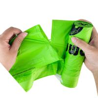 China Non Toxic Harmless Compostable Garbage Bags Drawstring Refuse Bags for sale