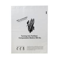 China Custom Logo Biodegradable Poly Mailers Bag Eco Friendly Made From Corn Starch for sale