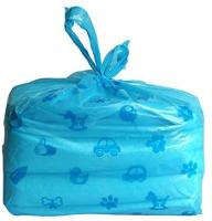 China Eco Friendly Biodegradable Nappy Disposal Bags Easy Tie Handles for sale