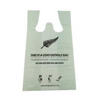 China Durable Compostable Carry Bags Cornstarch Based Eco Friendly For Groceries for sale