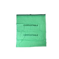 China Green Biodegradable Drawstring Trash Bags Non Toxic With Custom Logo for sale