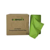 China Biodegradable heavy-duty bathroom and kitchen garbage bags, suitable for home and office use for sale