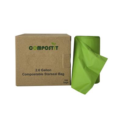 China Biodegradable heavy-duty bathroom and kitchen garbage bags, suitable for home and office use for sale