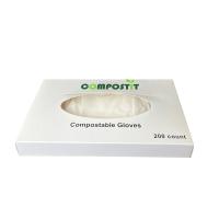 China 100% Compostable Gloves, Disposable and Latex-Free Disposable gloves for food and beverage service, gloves for food preparation and cooking, environmentally friendly. for sale