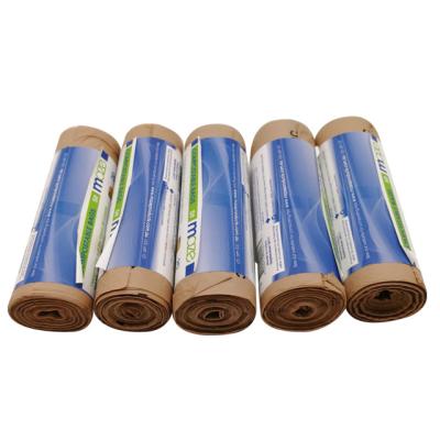 China Eco Friendly Wholesale Cornstarch Custom Color Printed 100% Biodegradable Compostable Plastic Garbage Bags on Roll for sale