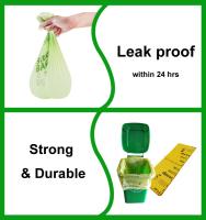 China Factory 100% Biodegradable Eco Friendly Sustainable Wholesale Cornstarch Custom Flat Top Compostable Trash Bags Accept Customize for sale