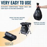 China 100% Compostable Biodegradable Cornstarch Wholesale High Quality Sustainable Eco Friendly Custom Printed Garbage Waste Bag for sale