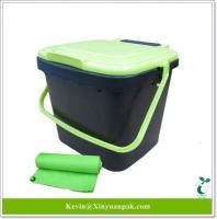 China Eco Friendly Wholesale Cornstarch Custom Color Printed 100% Biodegradable Compostable Plastic Garbage Bags on Roll for sale