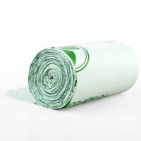 China Factory 100% Biodegradable Eco Friendly Sustainable Wholesale Cornstarch Custom Flat Top Compostable Trash Bags Accept Customize for sale