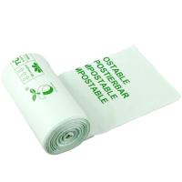 China Factory 100% Biodegradable Eco Friendly Sustainable Wholesale Cornstarch Custom Flat Top Compostable Trash Bags Accept Customize for sale