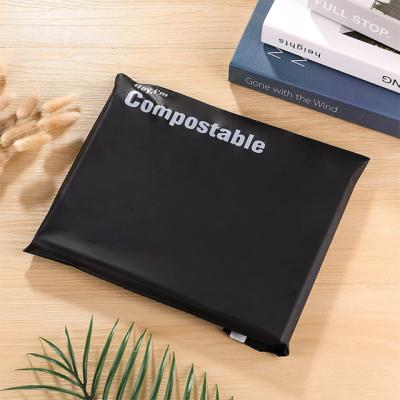 China Black Compostable Mailing Bags Custom Poly Mailer Bags No Chemicals for sale