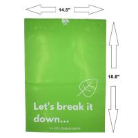 China Eco Friendly Compostable Biodegradable Mailer Shipping Courier Bags With Custom Printed and logo for sale