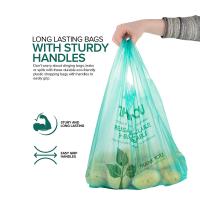 China 100% Compostable Sustainable Cornstarch Eco Friendly Fresh Fruits Vegetables Packaging Biodegradable Plastic T-shirt Bag for sale