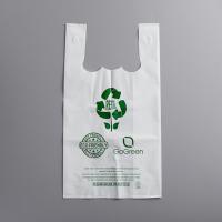 China 100% Compostable Sustainable Cornstarch Eco Friendly Fresh Fruits Vegetables Packaging Biodegradable Plastic T-shirt Bag for sale