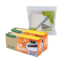 China Wholesale Sustainable Eco Friendly 100% Biodegradable extra Strengthen clear Compostable Zipper Packaging Bags for Food Storage for sale