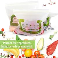 China Home Compostable Resealable 100% Biodegradable Sustainable Cornstarch Sandwich Dried Fruits Ziplock Bags for Food Packaging for sale