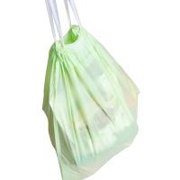 China Customizable Compostable Drawstring Garbage Bags With Retail Dispenser Box for sale
