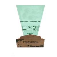 China Custom Compostable 100% Biodegradable Plastic Trash Bags Liners Eco Friendly for sale