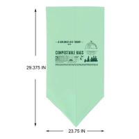 China Wholesale Sustainable 100% Biodegradable Cornstarch Custom Printed Tall Kitchen Compostable Trash Bin Liner Bag for Food Scrap for sale