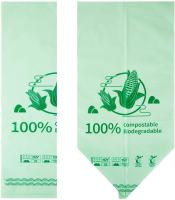 China Wholesale Sustainable 100% Biodegradable Cornstarch Custom Printed Tall Kitchen Compostable Trash Bin Liner Bag for Food Scrap for sale