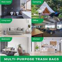 China Sustainable Eco Friendly Cornstarch Based 100% Compostable Custom logo Print Biodegradable Disposable Portable Trash Bin Liner for sale