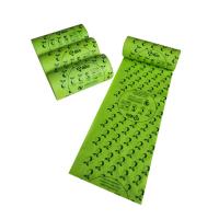 China Sustainable Eco Friendly Cornstarch Based 100% Compostable Custom logo Print Biodegradable Disposable Portable Trash Bin Liner for sale
