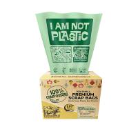 China Wholesale Sustainable 100% Biodegradable Cornstarch Custom Printed Tall Kitchen Compostable Trash Bin Liner Bag for Food Scrap for sale