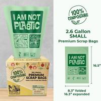 China Wholesale Sustainable 100% Biodegradable Cornstarch Custom Printed Tall Kitchen Compostable Trash Bin Liner Bag for Food Scrap for sale